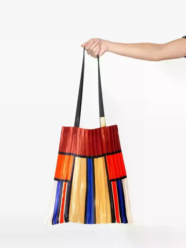 MULTITUDES BAGS Pleated Geometric Tote Bag