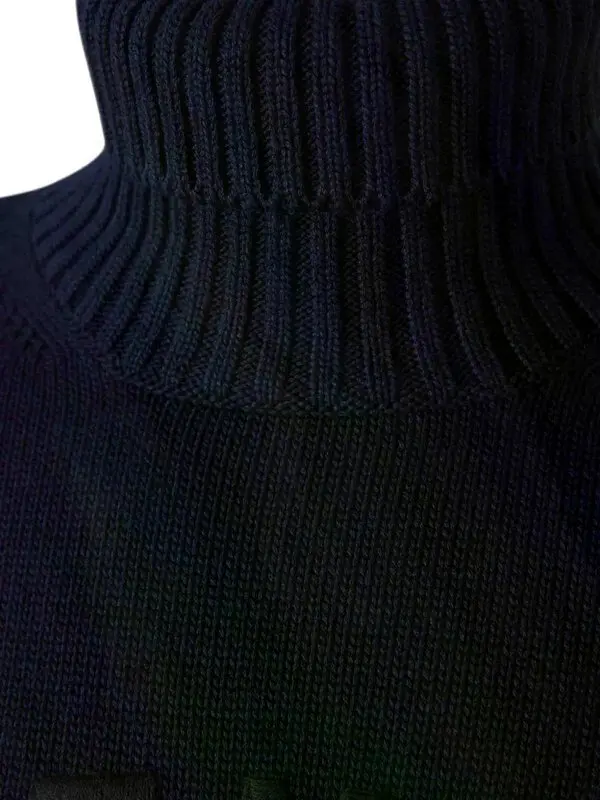 Givenchy Logo Turtleneck Sweater - Blue