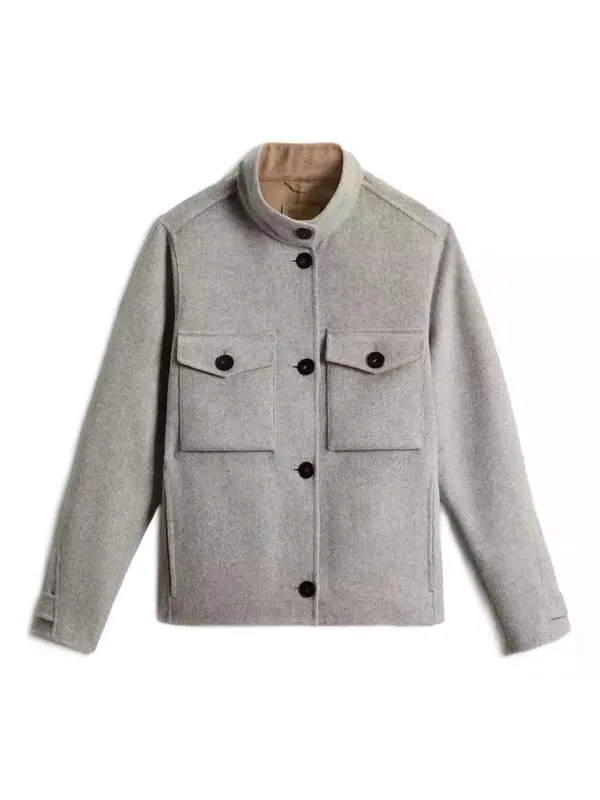 Woolrich Long-sleeve Jacket With Flap-pockets - Grey