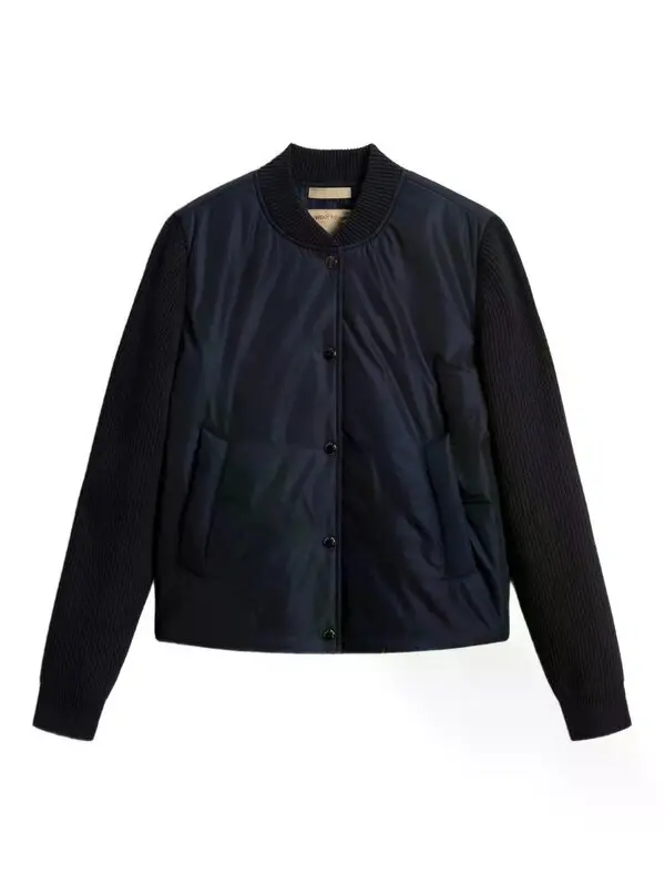 Woolrich Quilted Knit-sleeve Bomber Jacket