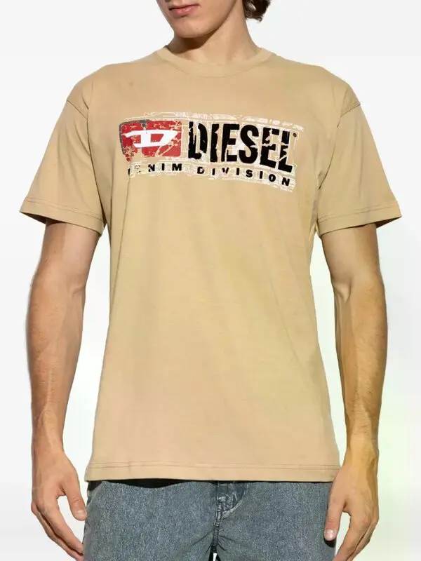 DIESEL® Distressed Logo-print T-shirt