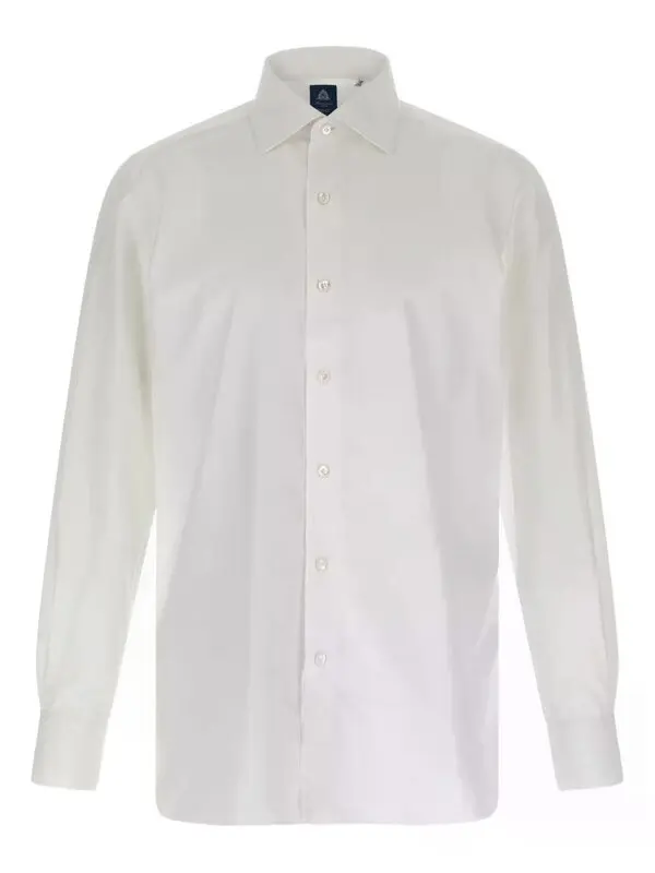 FINAMORE 1925 Long-sleeve Button-cuff Shirt - White