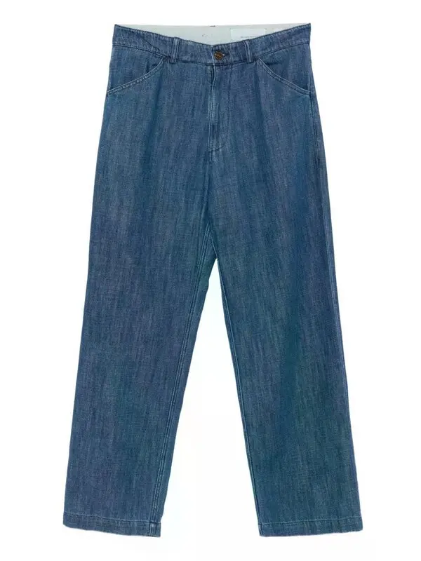 ORIGINAL VINTAGE Side-pocket Trousers - Blue