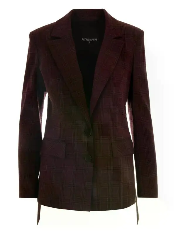 Patrizia Pepe Checked-pattern Blazer