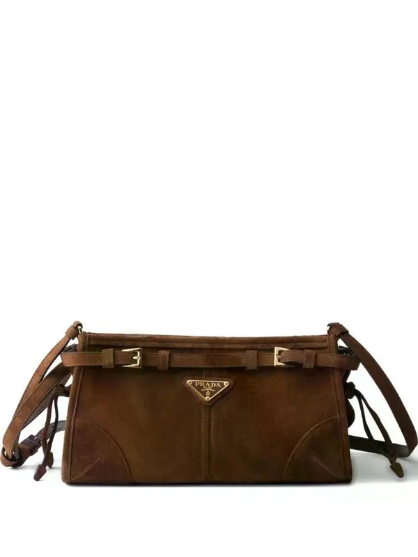 Prada Small Bonnie Shoulder Bag - Brown
