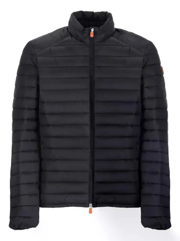 SAVE THE DUCK Logo-patch Padded Jacket - Black