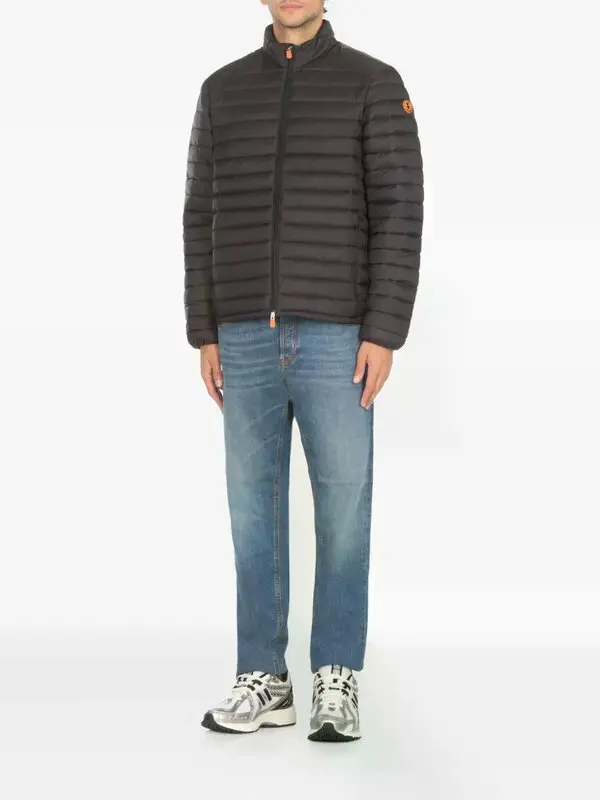 SAVE THE DUCK Logo-patch Padded Jacket - Black