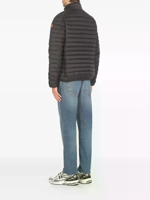 SAVE THE DUCK Logo-patch Padded Jacket - Black