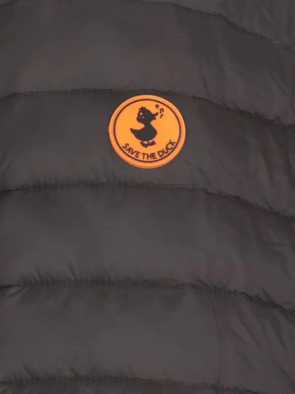 SAVE THE DUCK Logo-patch Padded Jacket - Black