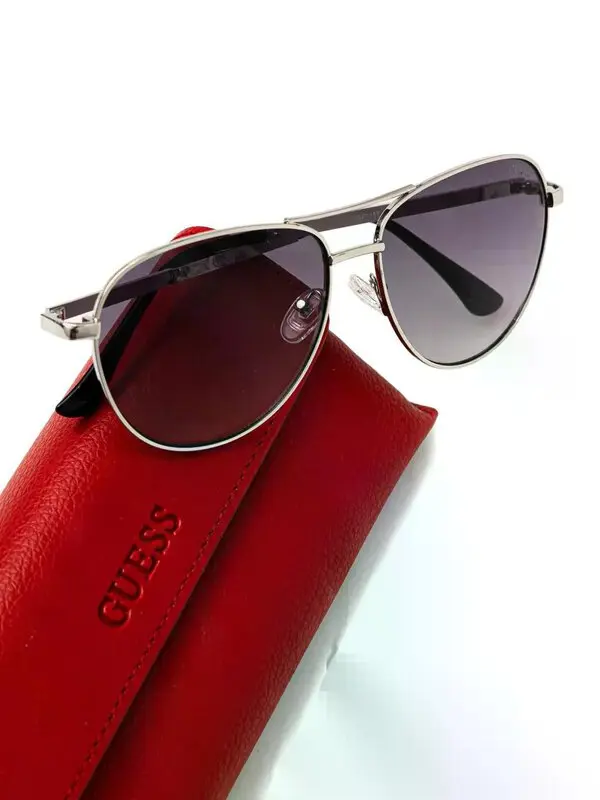 Guess Crystal-embellished Pilot-frame Sunglasses