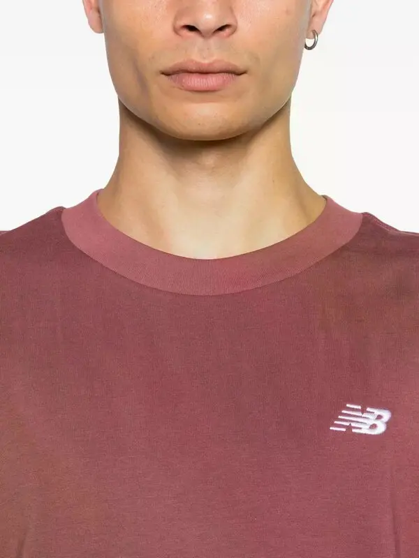 NEW BALANCE Embroidered-logo Cotton T-shirt