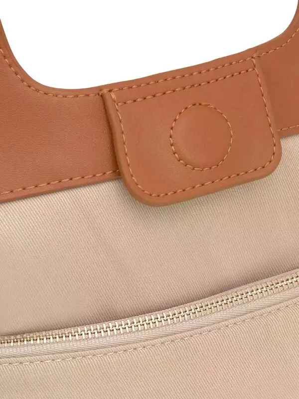 TOUS Leather-trimmed Raffia Tote Bag