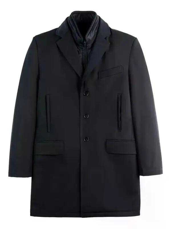 FAY Detachable-gilet Single-breasted Coat - Blue