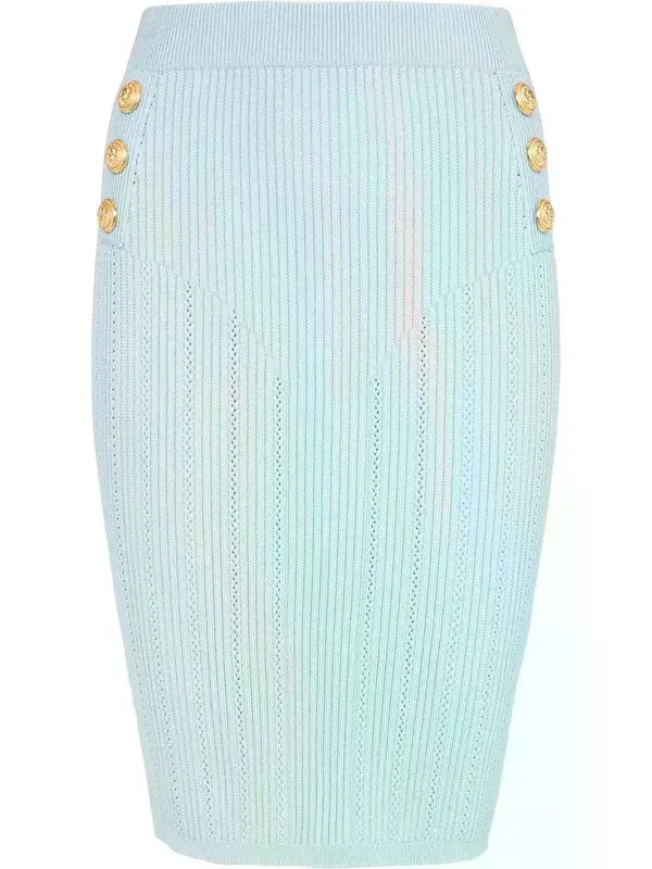 Balmain Knitted Pencil Skirt