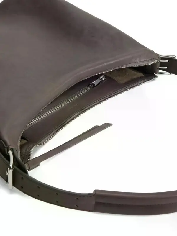 LEMAIRE Belted Hobo Leather Shoulder Bag