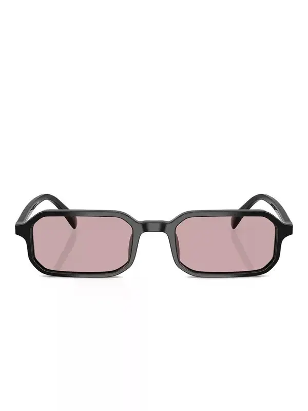 Emporio Armani Rectangle-frame Sunglasses - Black
