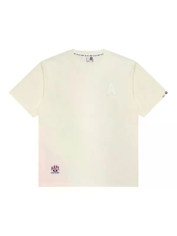 AAPE BY *A BATHING APE Appliqué-embellished T-shirt - Neutrals