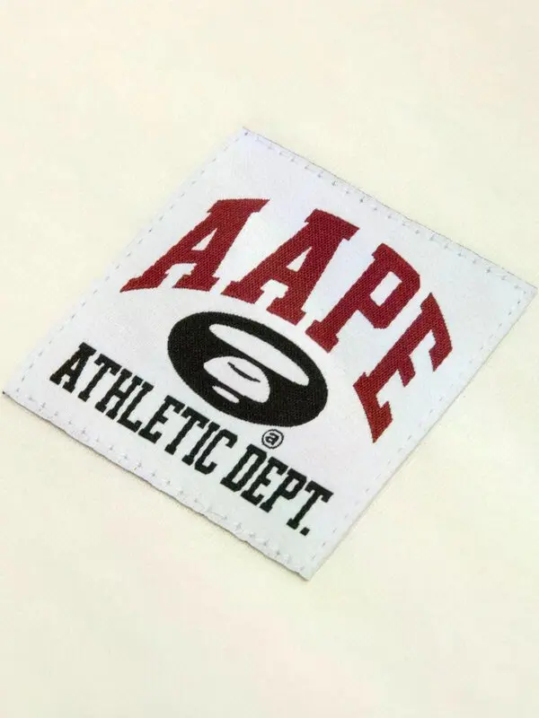 AAPE BY *A BATHING APE Appliqué-embellished T-shirt - Neutrals