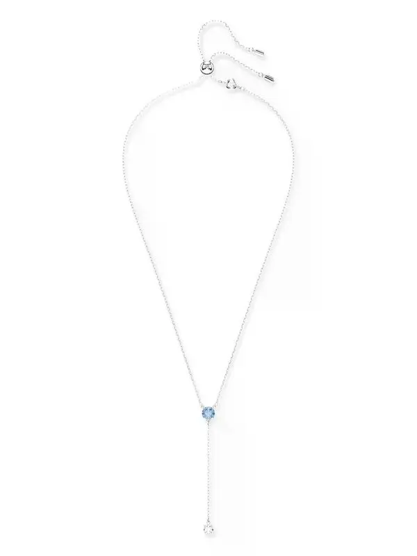 SWAROVSKI Stilla Attract Y Crystal-embellished Lariat Necklace - Silver