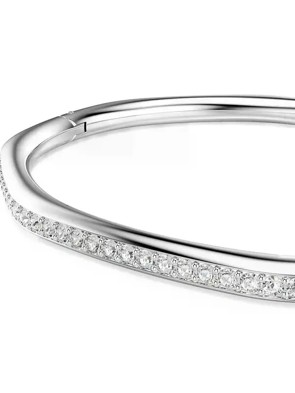 SWAROVSKI Dextera Faceted Crystal Bangle - Silver