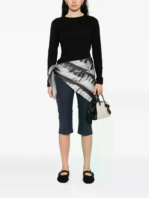 FLORE FLORE Long-sleeve Round-neck Top