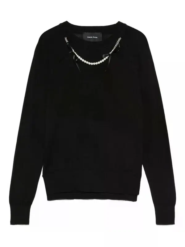 Simone Rocha Pearl-embellished Sweater