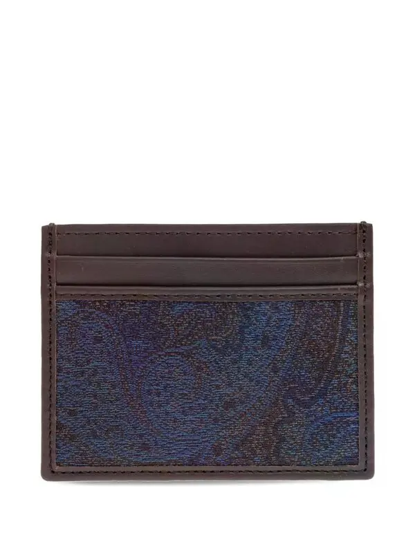 Etro Paisley-pattern Leather Cardholder