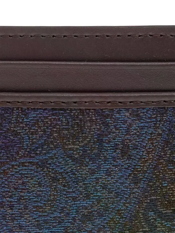 Etro Paisley-pattern Leather Cardholder