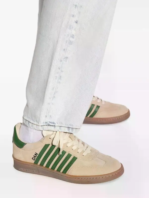 Dsquared2 Boxer Striped Suede Sneakers
