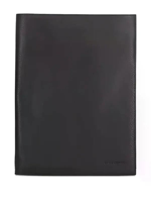 Longchamp Le Foulonne Leather Note-pad Cover - Black