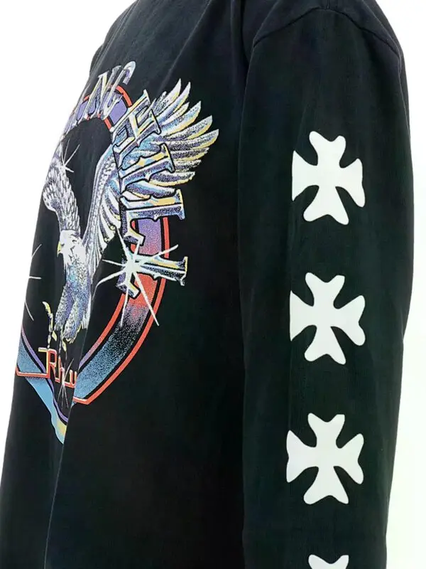 Rhude Eagle-print Ribbed Sweatshirt - Black