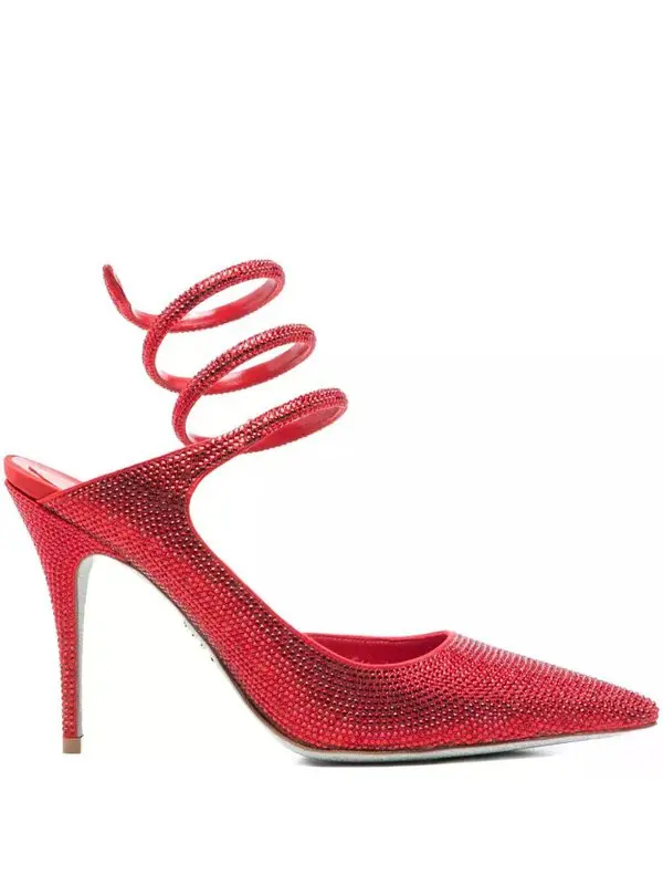 Rene Caovilla 100mm Cleo Crystal-embellished Pumps