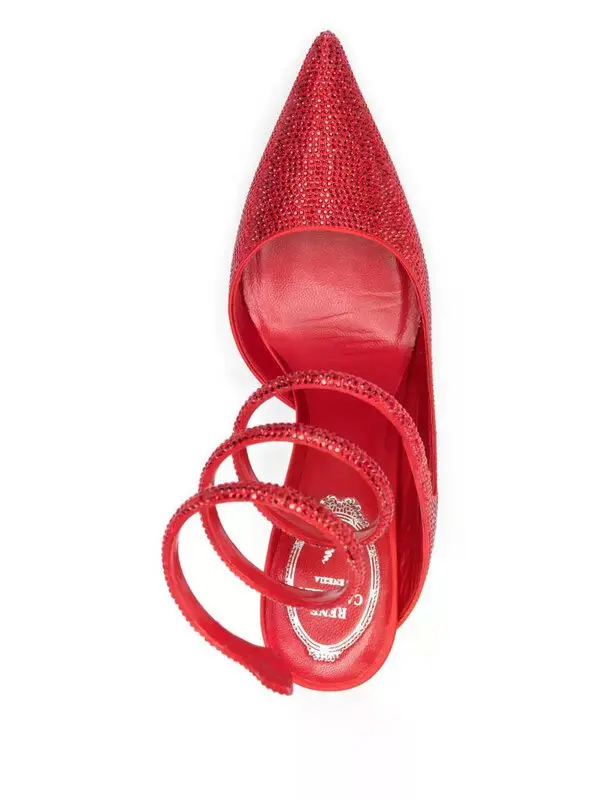 Rene Caovilla 100mm Cleo Crystal-embellished Pumps