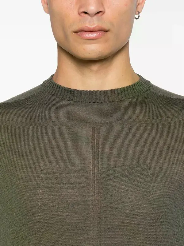 Rick Owens Panelled Wool Jumper