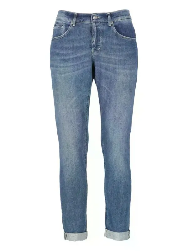 DONDUP Logo Detail Jeans - Blue