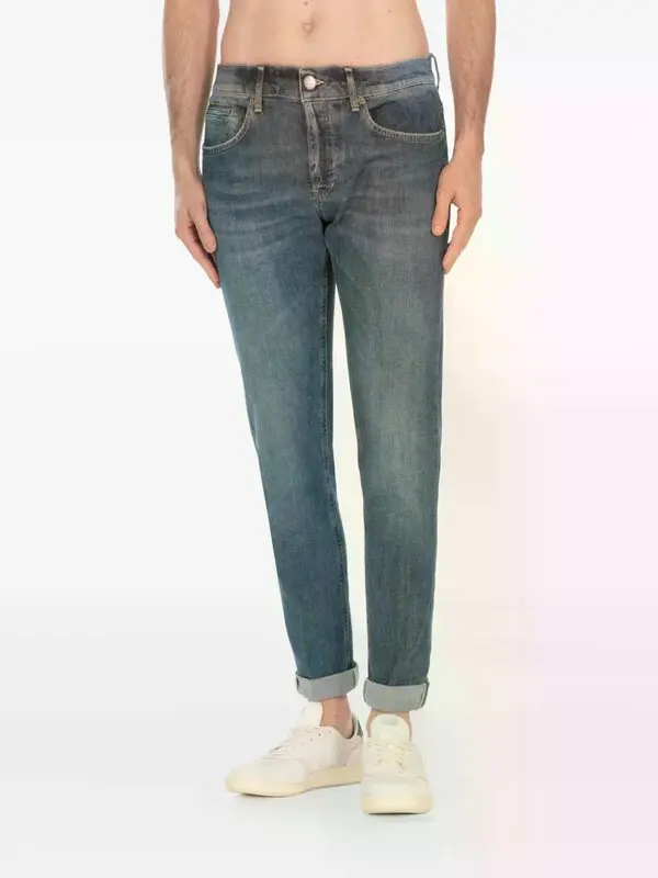 DONDUP Logo Detail Jeans - Blue