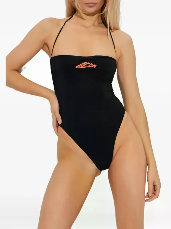 Dsquared2 Logo-print Halterneck Swimsuit