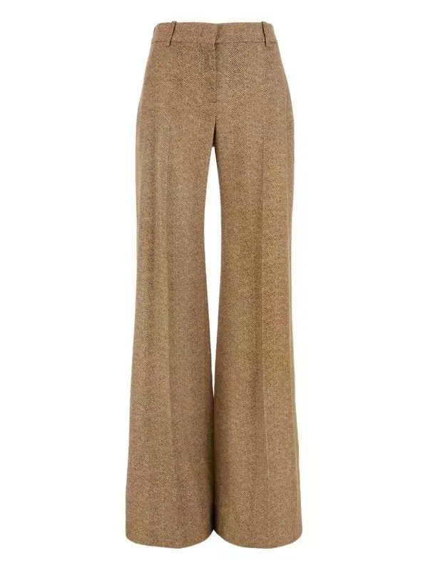 Ermanno Scervino Herringbone Pleated Trousers