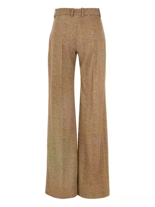 Ermanno Scervino Herringbone Pleated Trousers