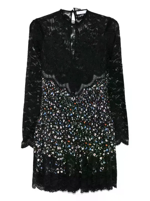 Rabanne Lace Floral-print Mini Dress