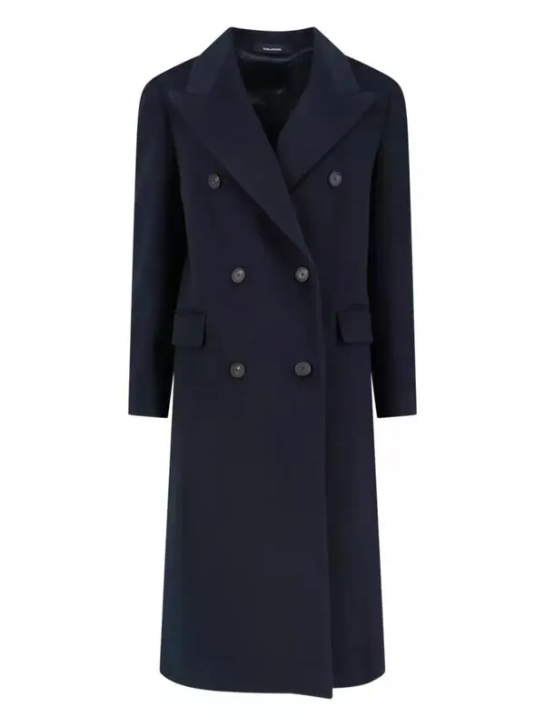 Tagliatore Double-breasted Belted Coat