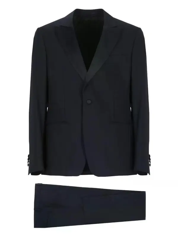 LARDINI Peak-lapel Single-breasted Suit