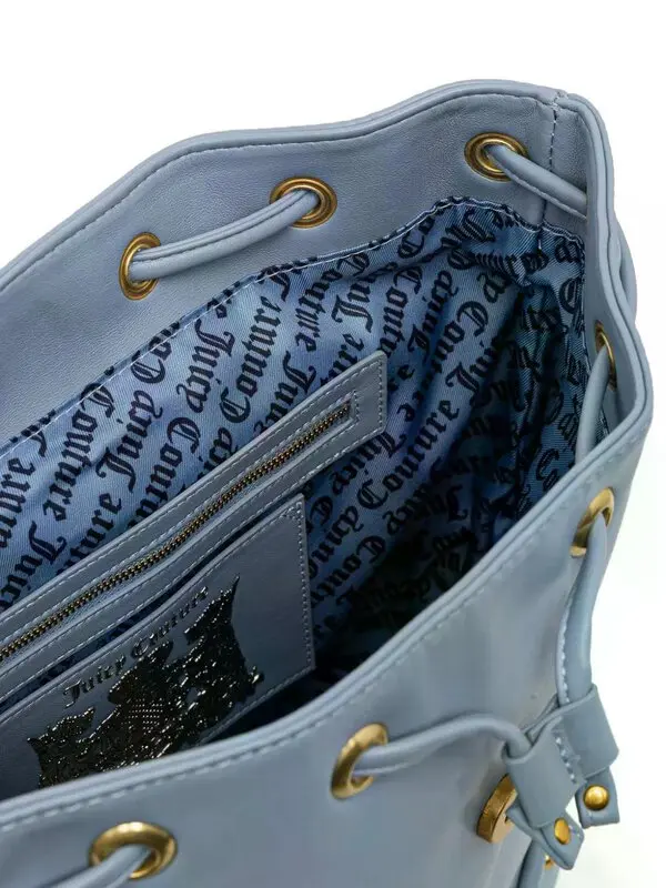 Juicy Couture Drawstring Flap Backpack - Blue
