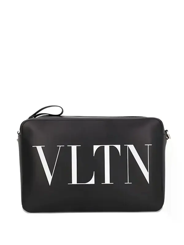 Valentino Garavani Logo-print Shoulder Bag - Black