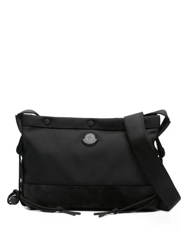 Moncler Logo-plaque Messenger Bag - Black