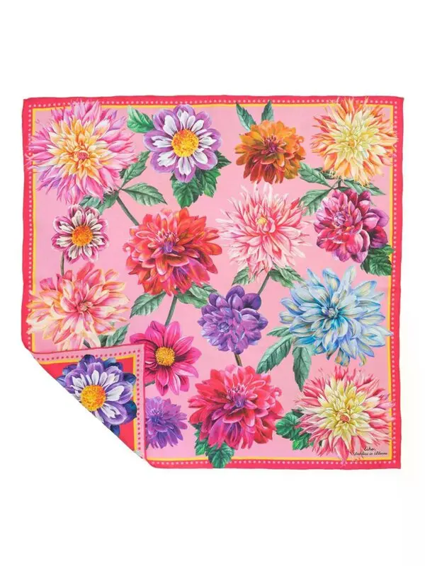 ECHO DESIGN GROUP Floral-print Silk Scarf - Pink