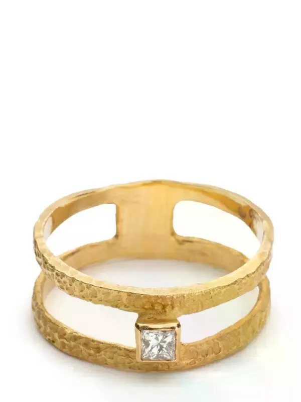 ELHANATI 18kt Yellow Drawn Diamond Ring - Gold