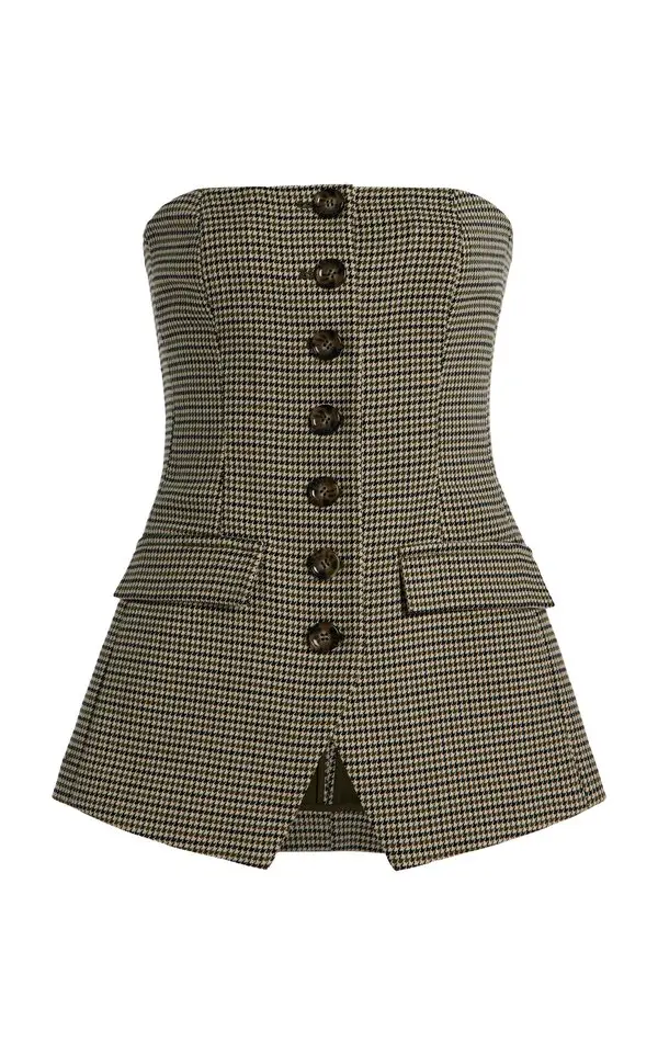 FAVORITE DAUGHTER Houndstooth Bustier