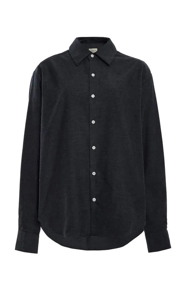 Comme Si Cotton Button-down Shirt - Grey