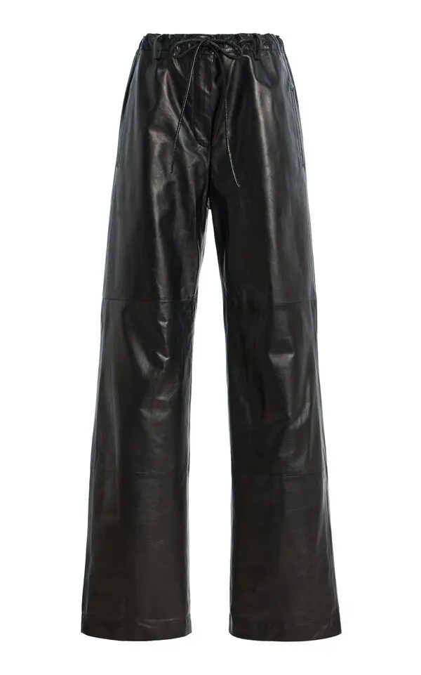 Proenza Schouler White Label Magnus Wide Leg Leather Pants